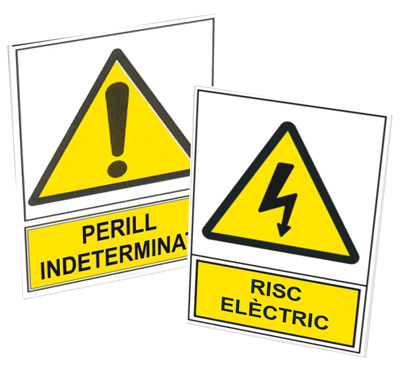 Comercial Paperera i Materials d'Oficina S.L. | Plaques perill Varis models
