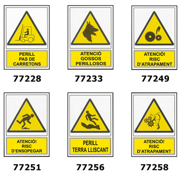 Comercial Paperera i Materials d'Oficina S.L. | Plaques perill Varis models